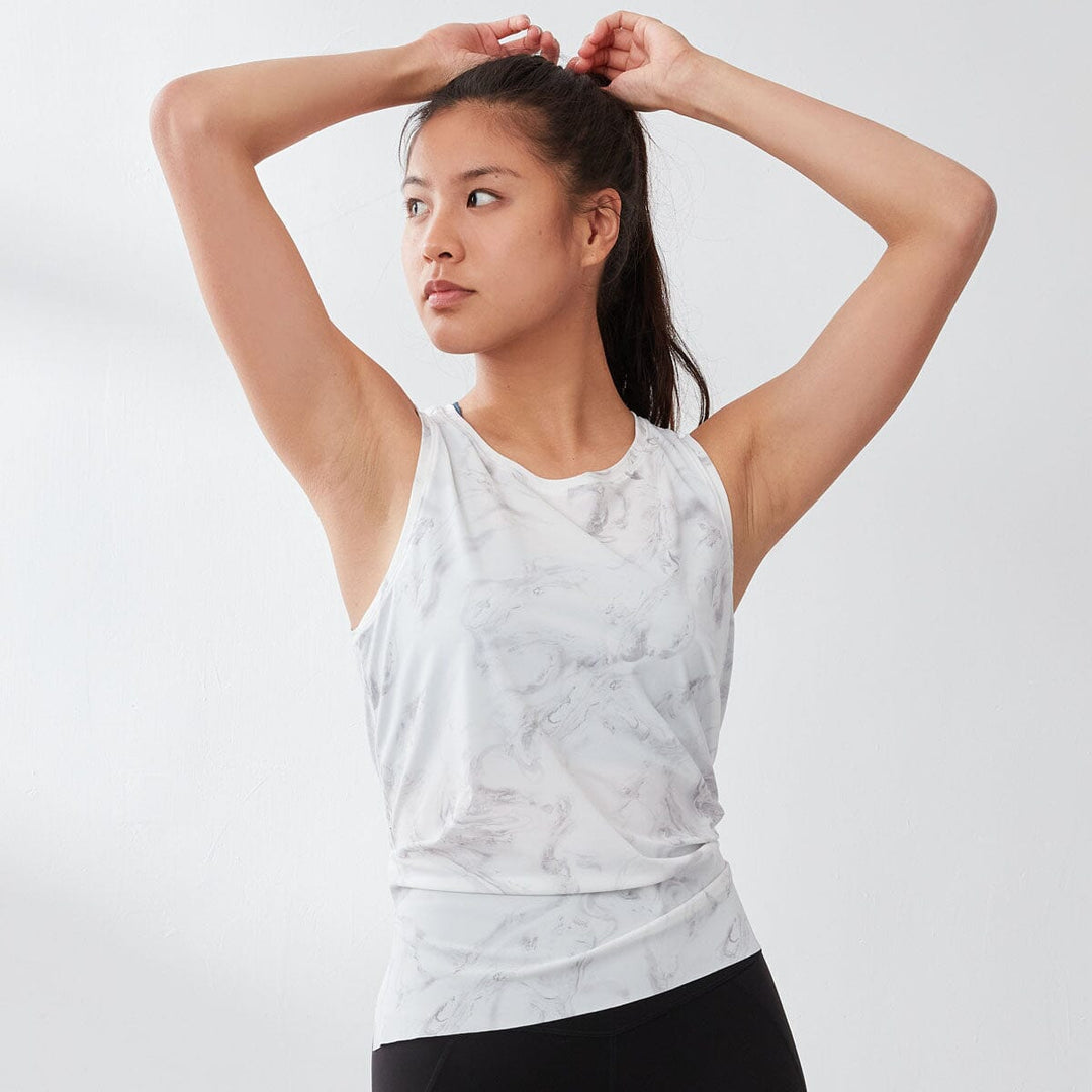 Float Lightweight Quick Dry UV Protection Tie-Back Running Tank Top ...